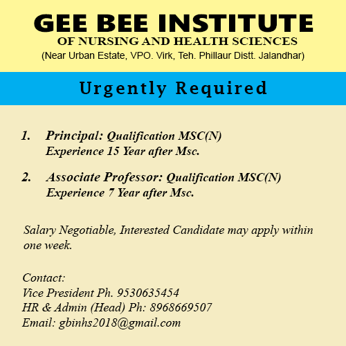 GEE BEE Institute of Nursing and Health Sciences - GEE BEE Institute of ...